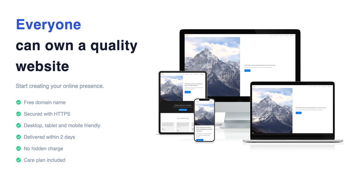 Webs-Pro | Professional Website | Instant Delivery